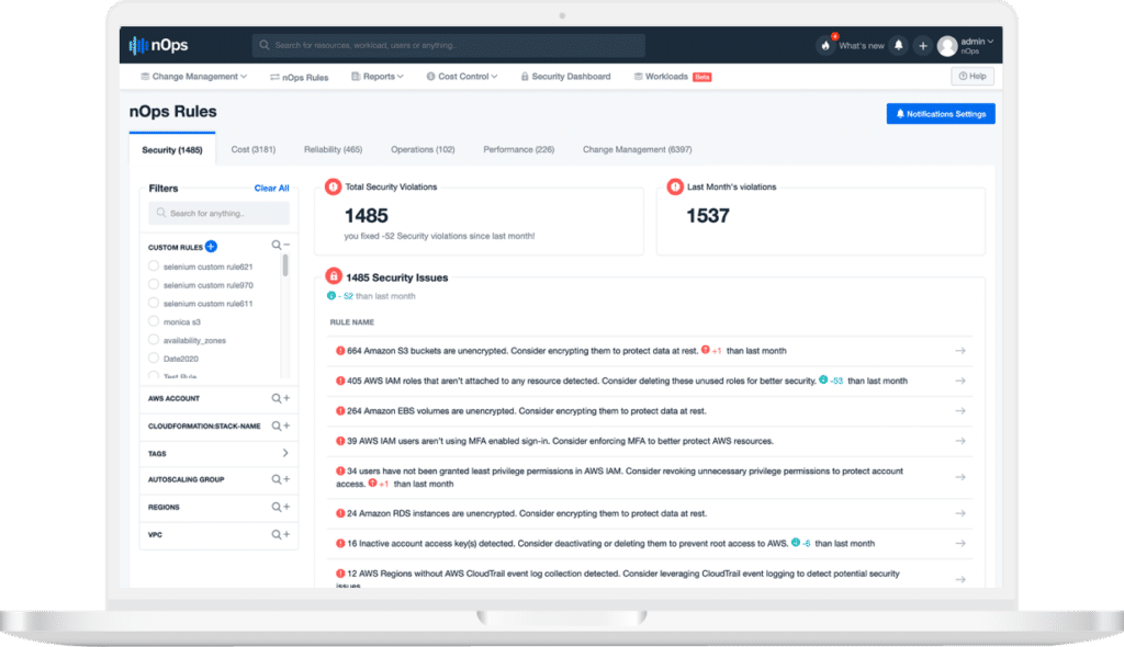 Amazon AWS Cloud Management Platform | nOps