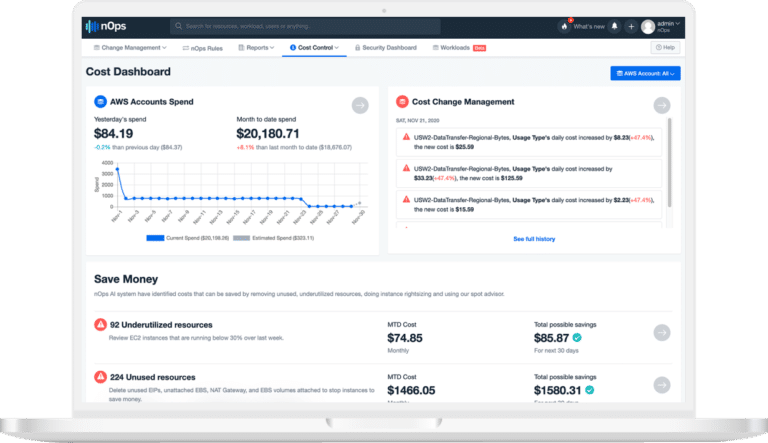 Amazon AWS Cloud Management Platform | nOps